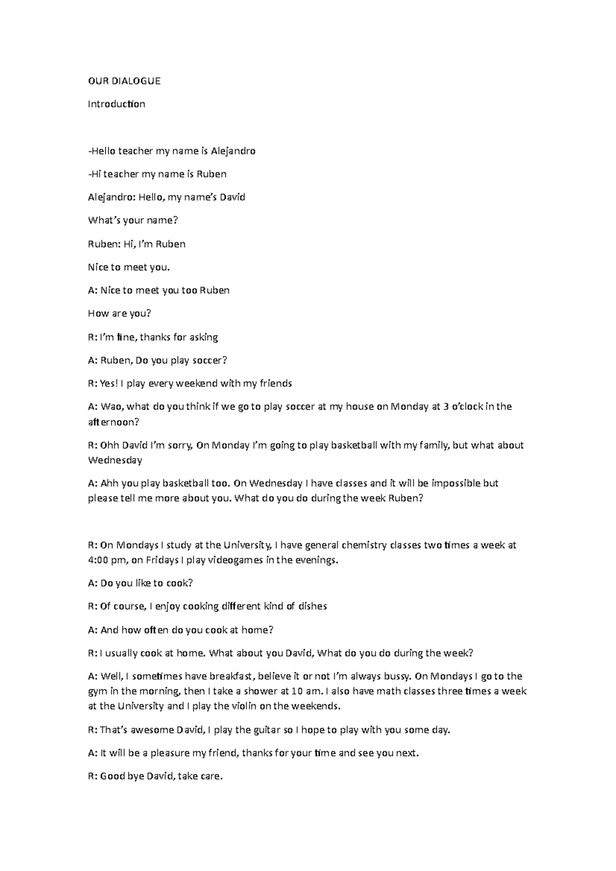 OUR Dialogue - TE AYUDA EN TU VIDA ACADEMICA a no ser tan gil xD - OUR ...