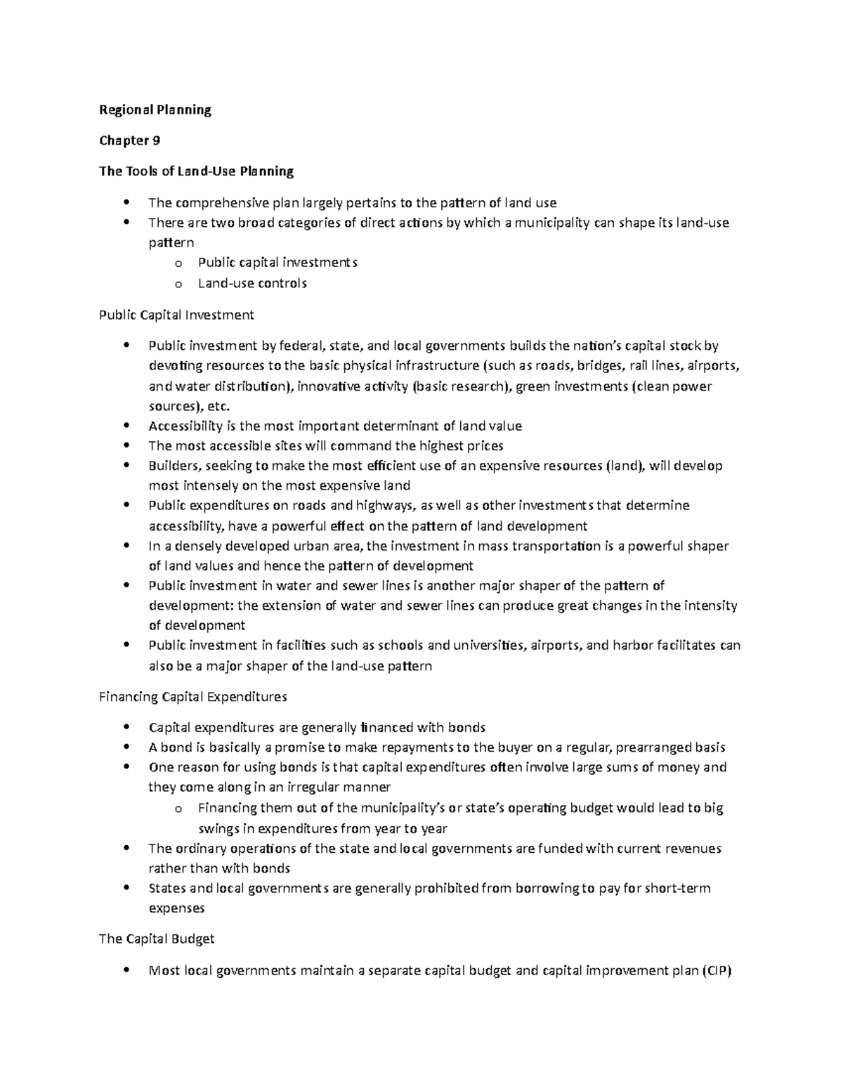 Chapter 9 Land Use - Lecture notes 9 - GEOG 1100 - Studocu