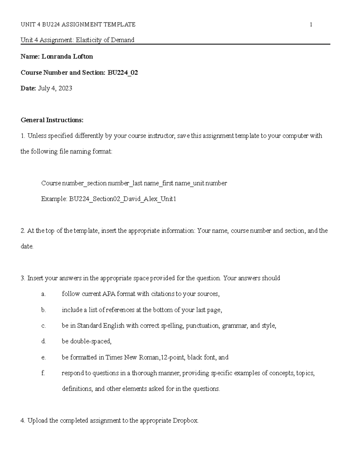 BU224 Section 02 Unit4 - BU224 - Purdue Global - Studocu