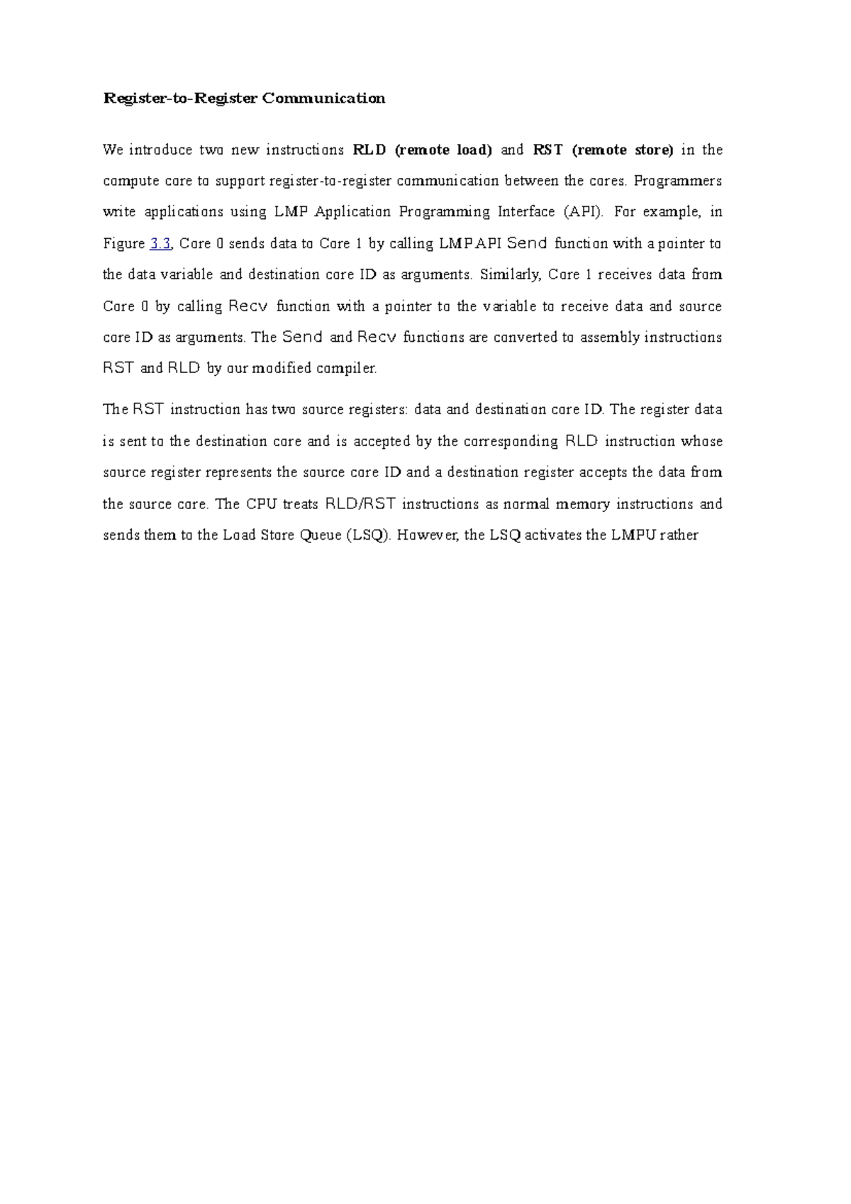 Register-to-Register Communication - Programmers write applications ...