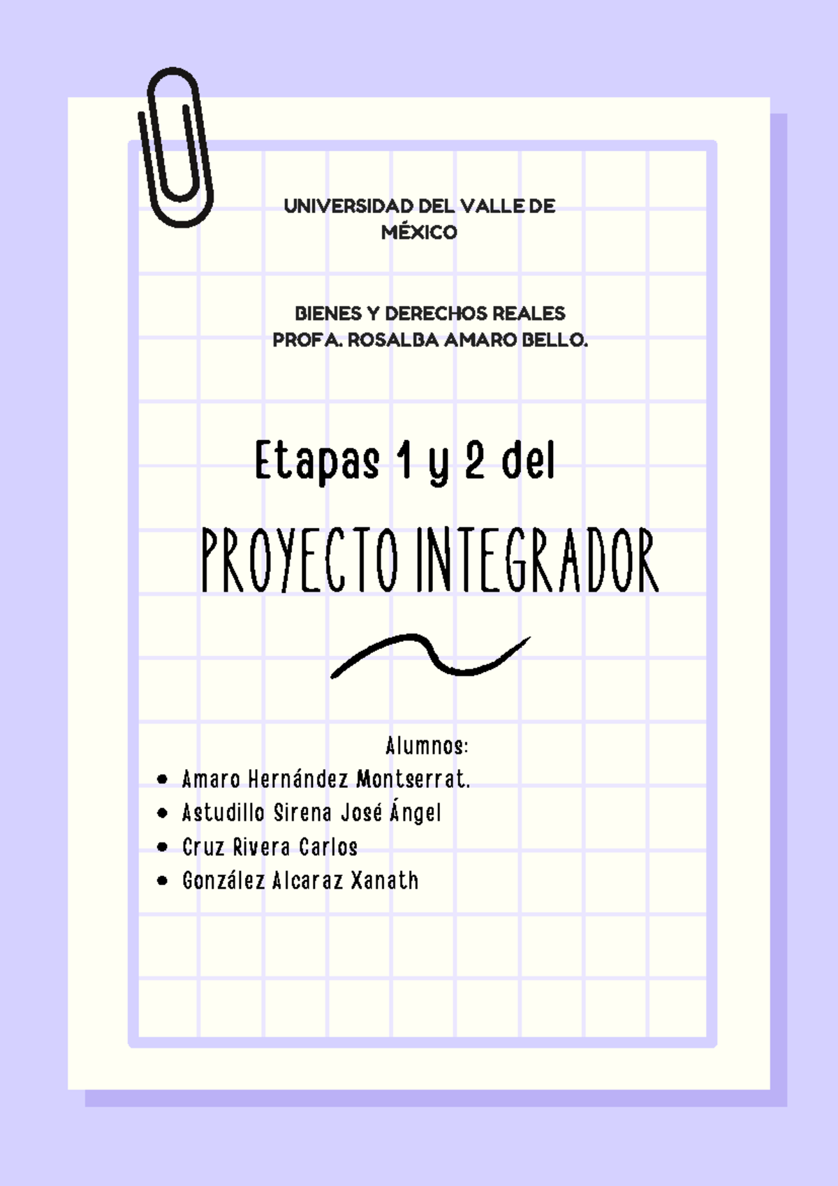 A8 BYDR - hjjuyhf - PROYECTO INTEGRADOR Amaro Hernández Montserrat ...