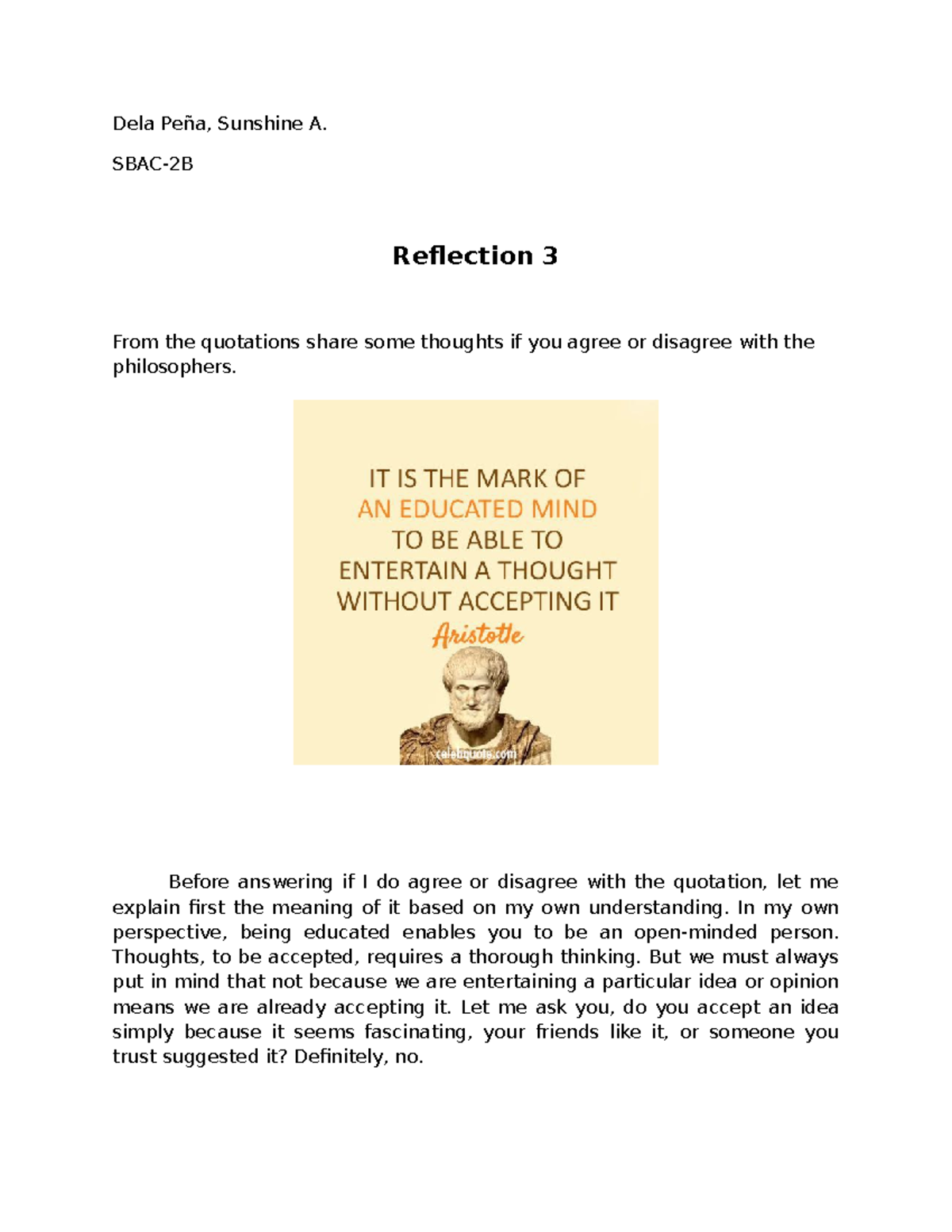 4 - This document contains a reflection about certain certain ...