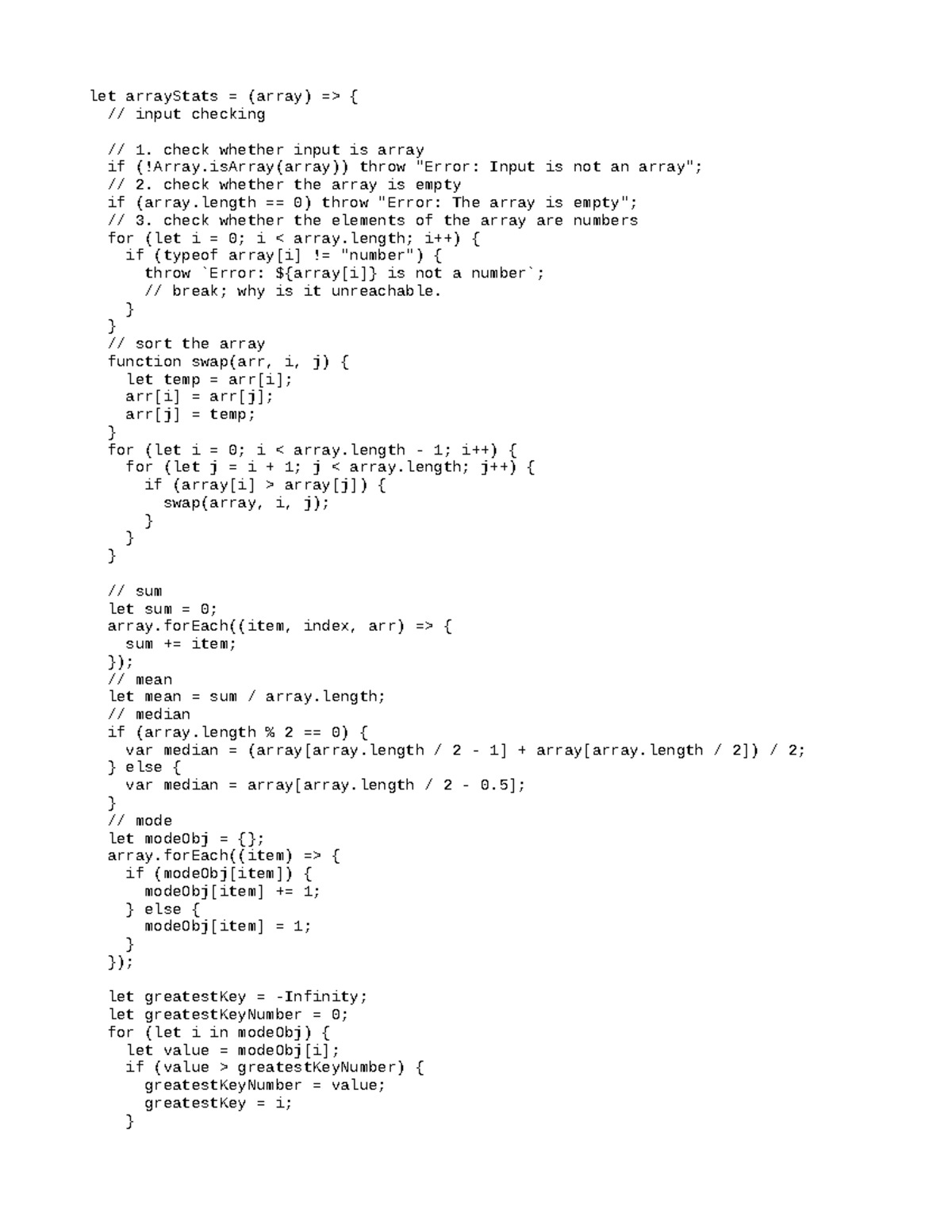 Array Utils - Can see the requirements in "Lab2 question" docx. - let ...