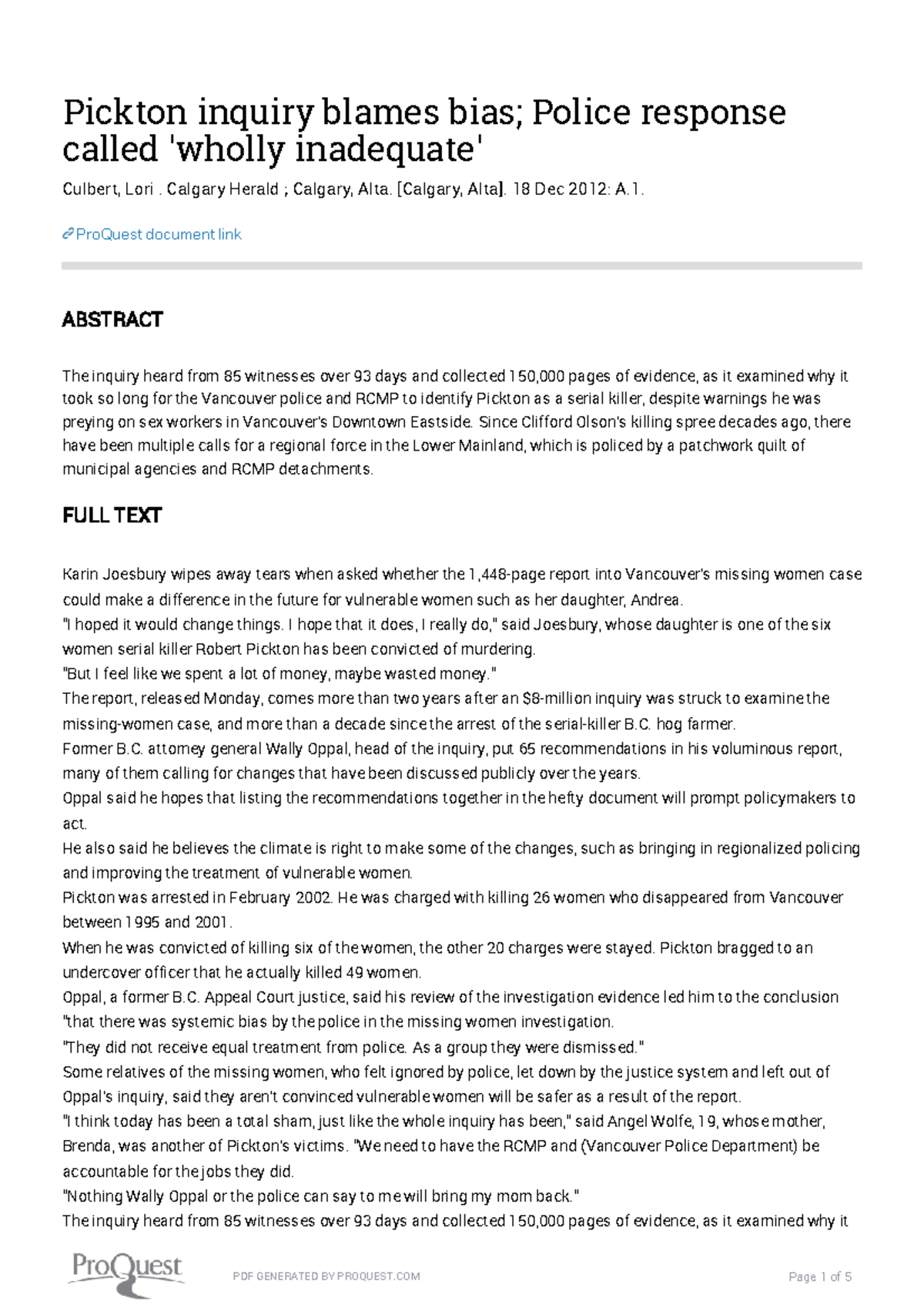 Pro Quest Documents-2022-11-05 copy 2 - Pickton inquiry blames bias; Police response called ...