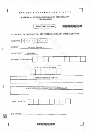 Caribbean History paper 1 2019 and 2018 - Caribbean History Paper 1 ...