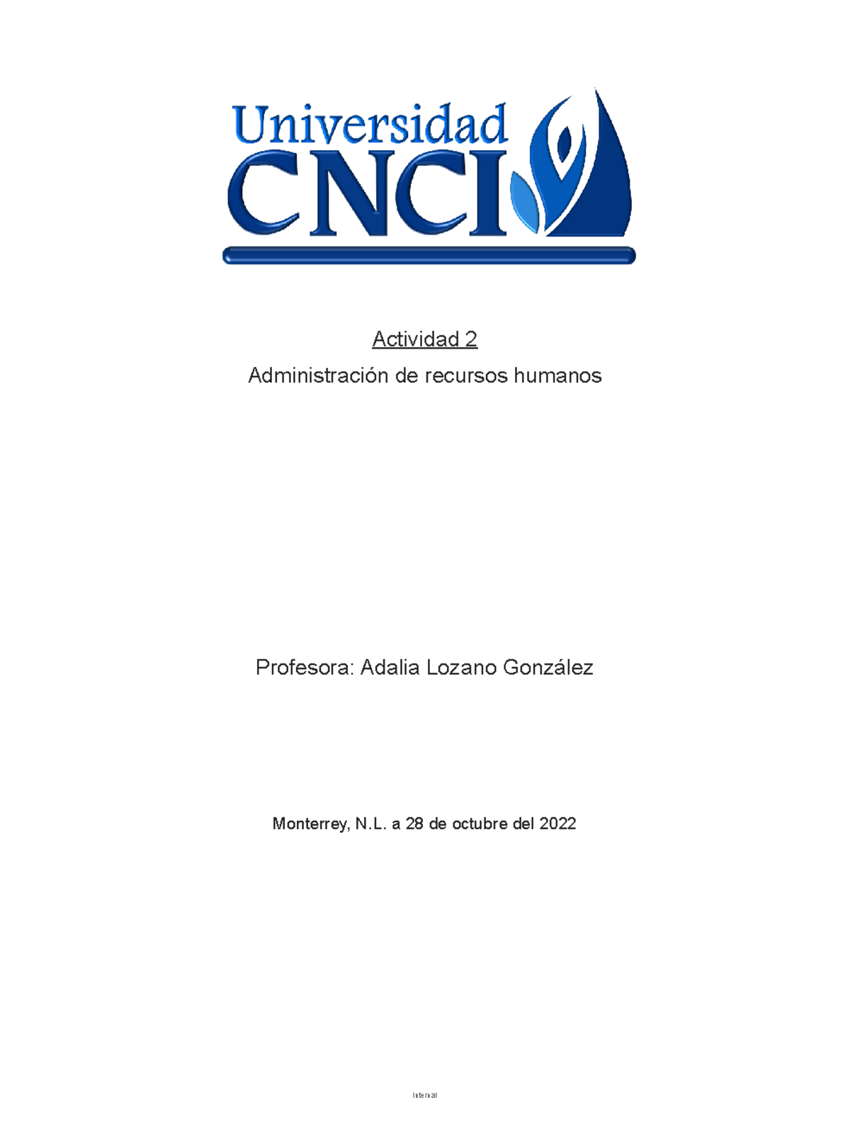 Actividad 2 Recursos Humanos - Actividad 2 Administración de recursos ...
