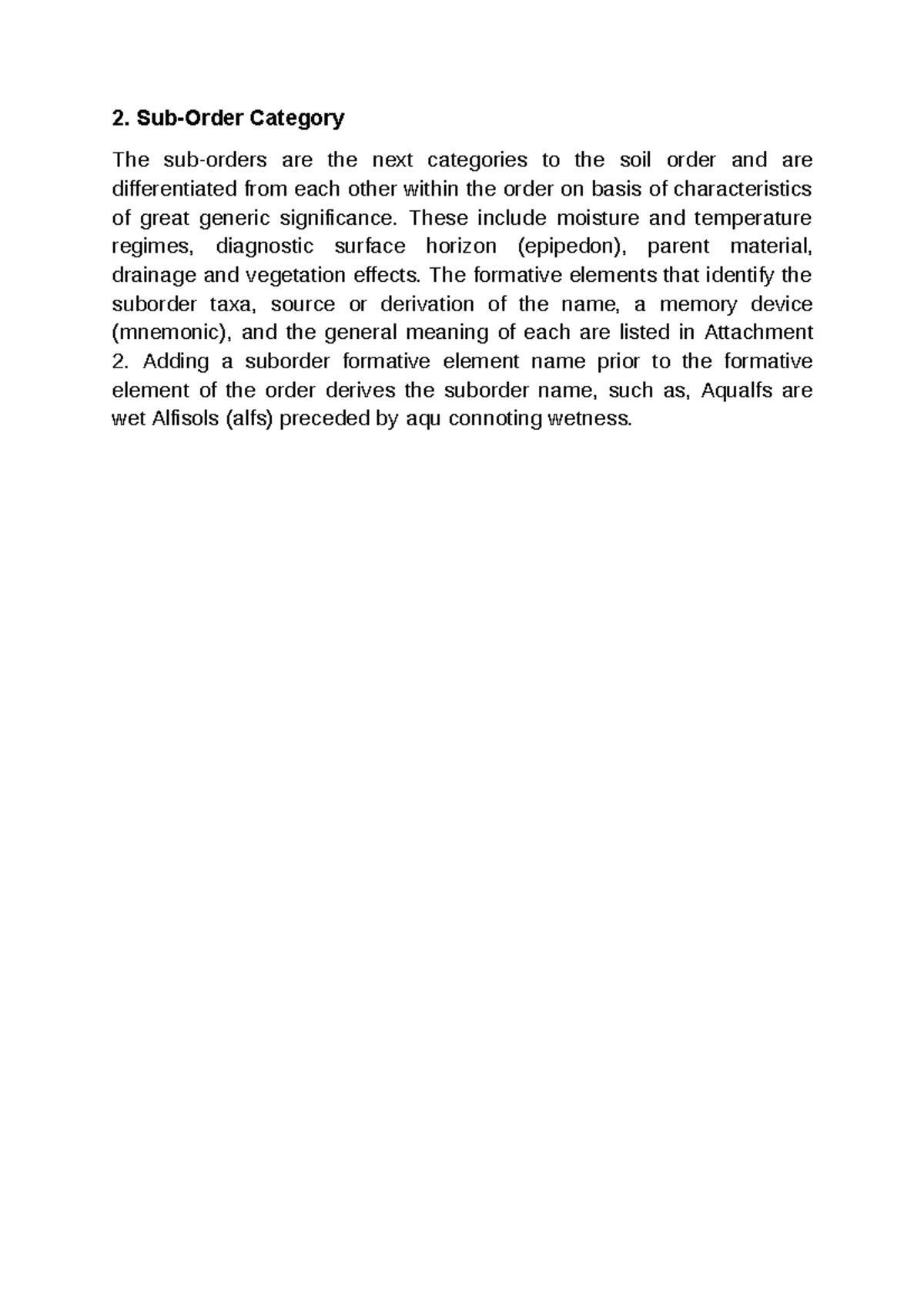 Sub-Order Category - Sub-Order Category The sub-orders are the next ...