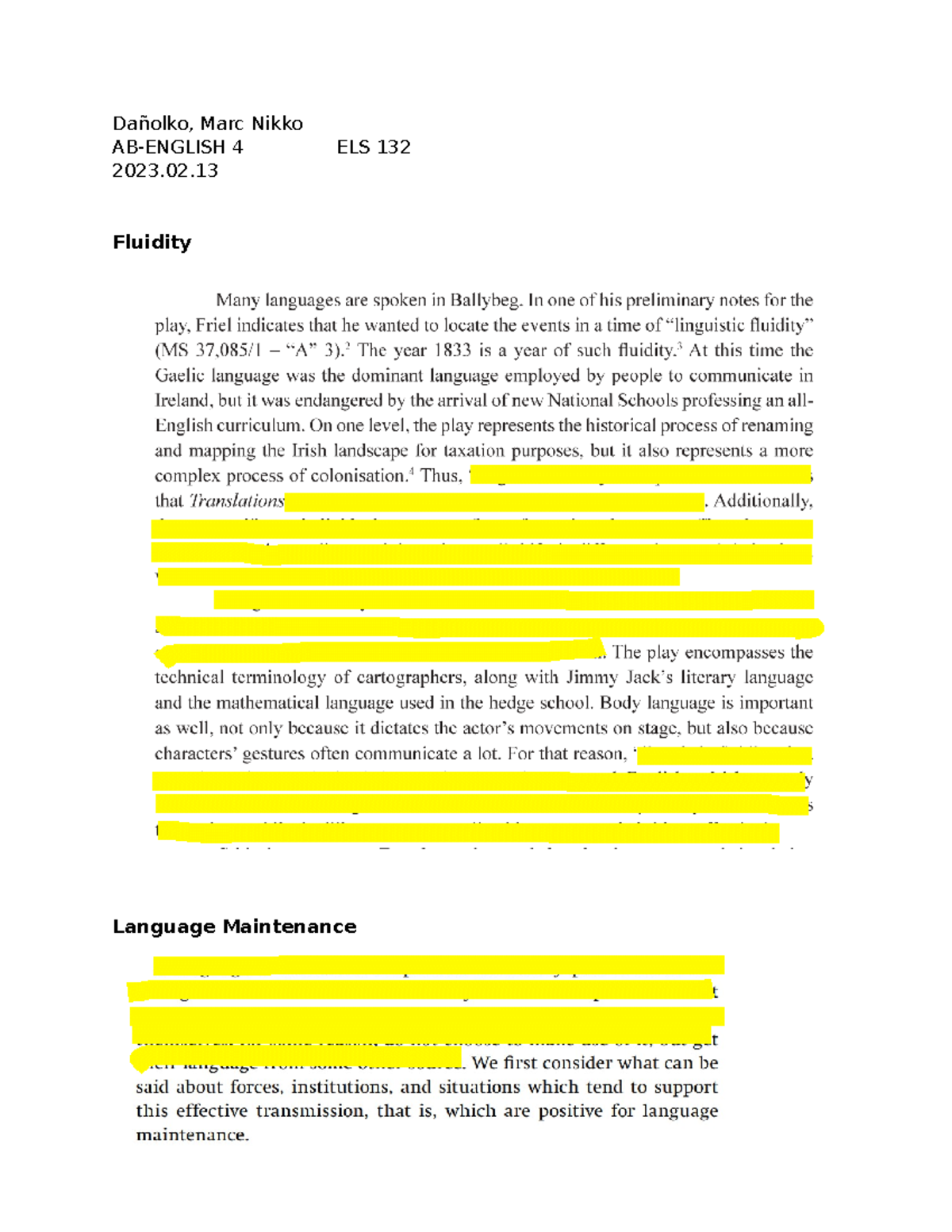 ASS1 - Read more to know full details - MAEd English - Dañolko, Marc ...