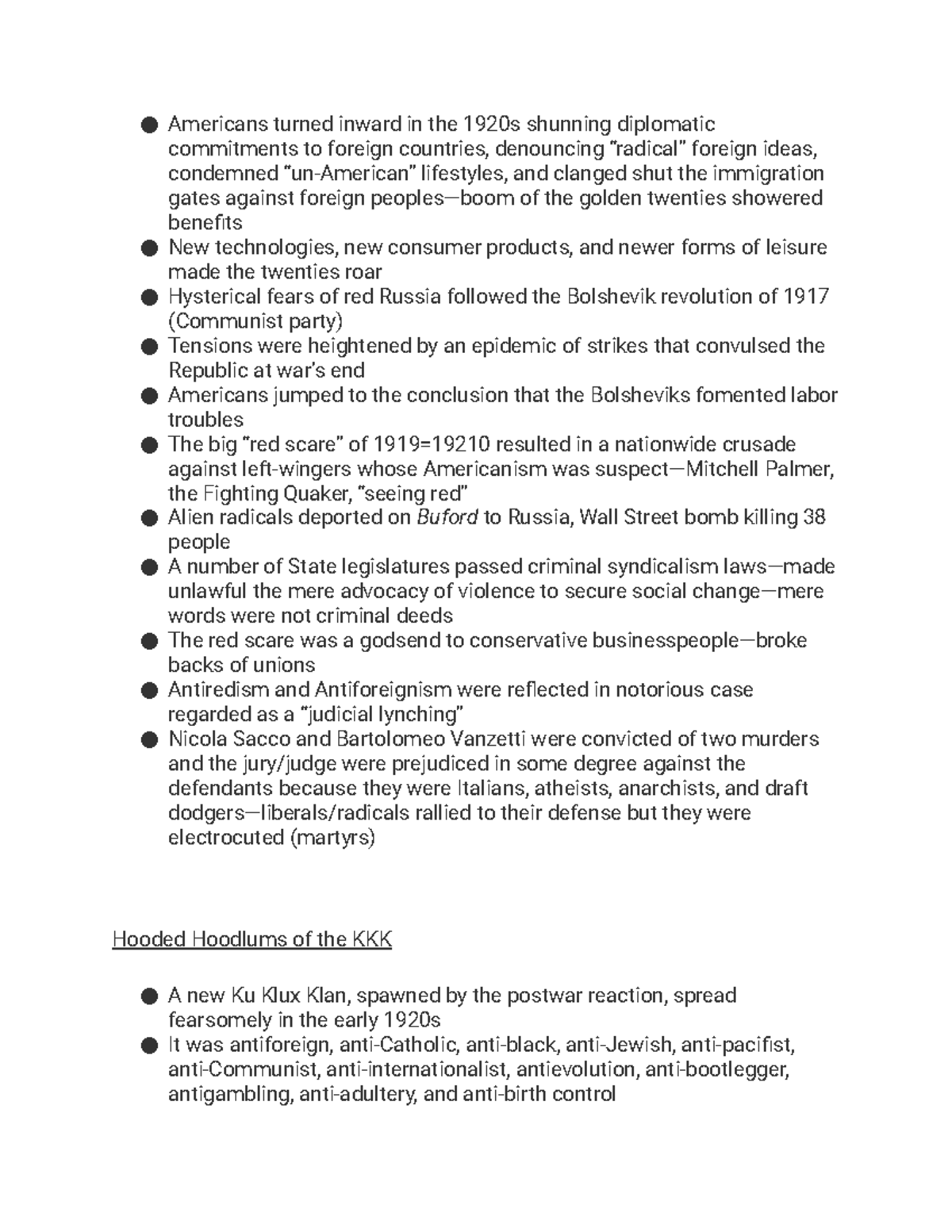 Chapter 32 of college us history 2 - Americans turned inward in the ...