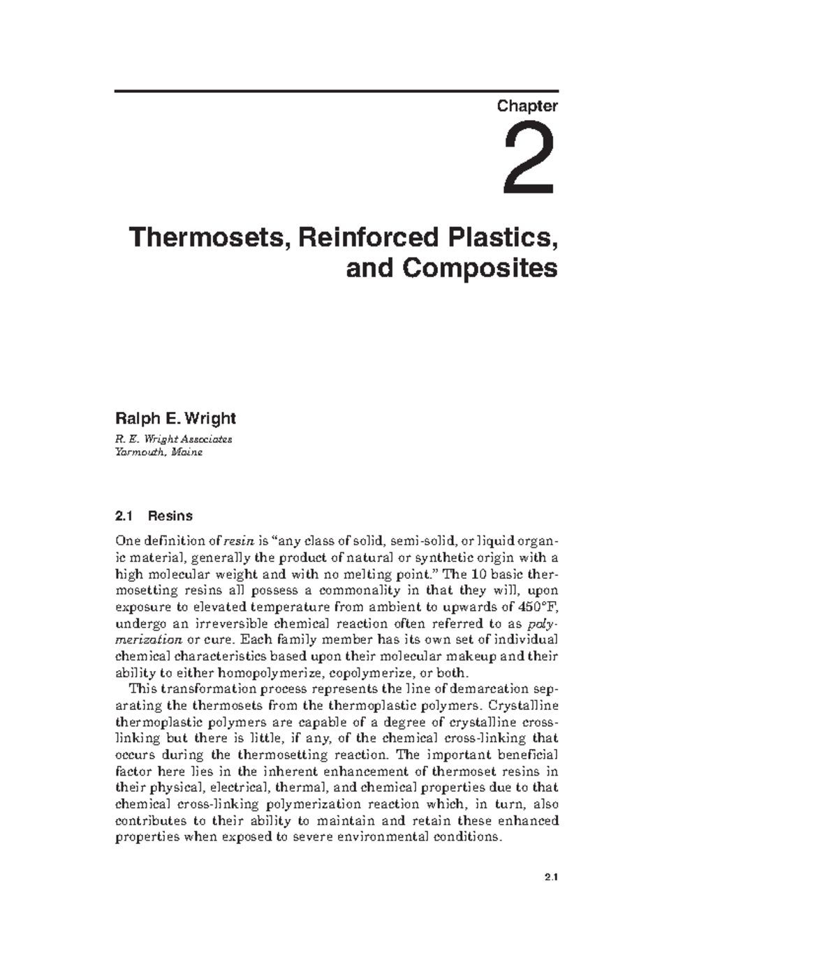 1008 02 - libro - ####### 2. Thermosets, Reinforced Plastics, and ...