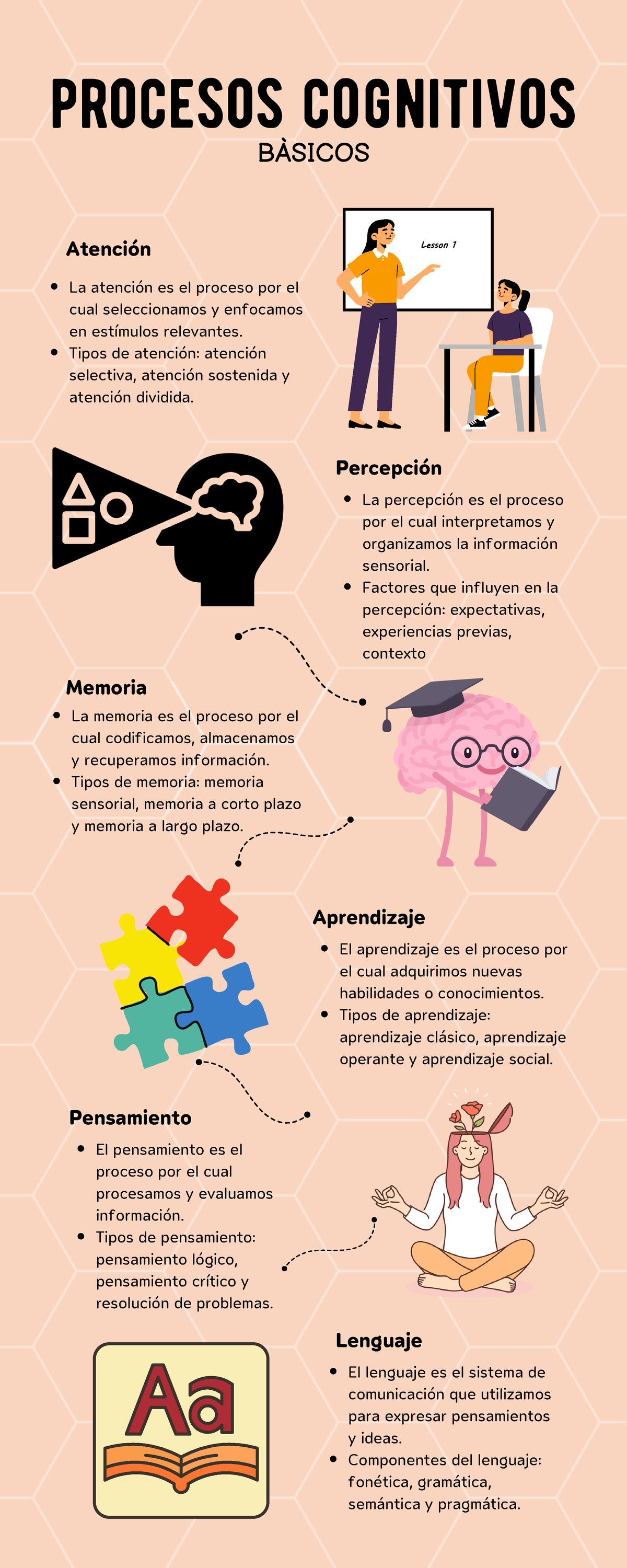 Infografia Procesos Cognitivos Basicos - La percepción es el proceso ...