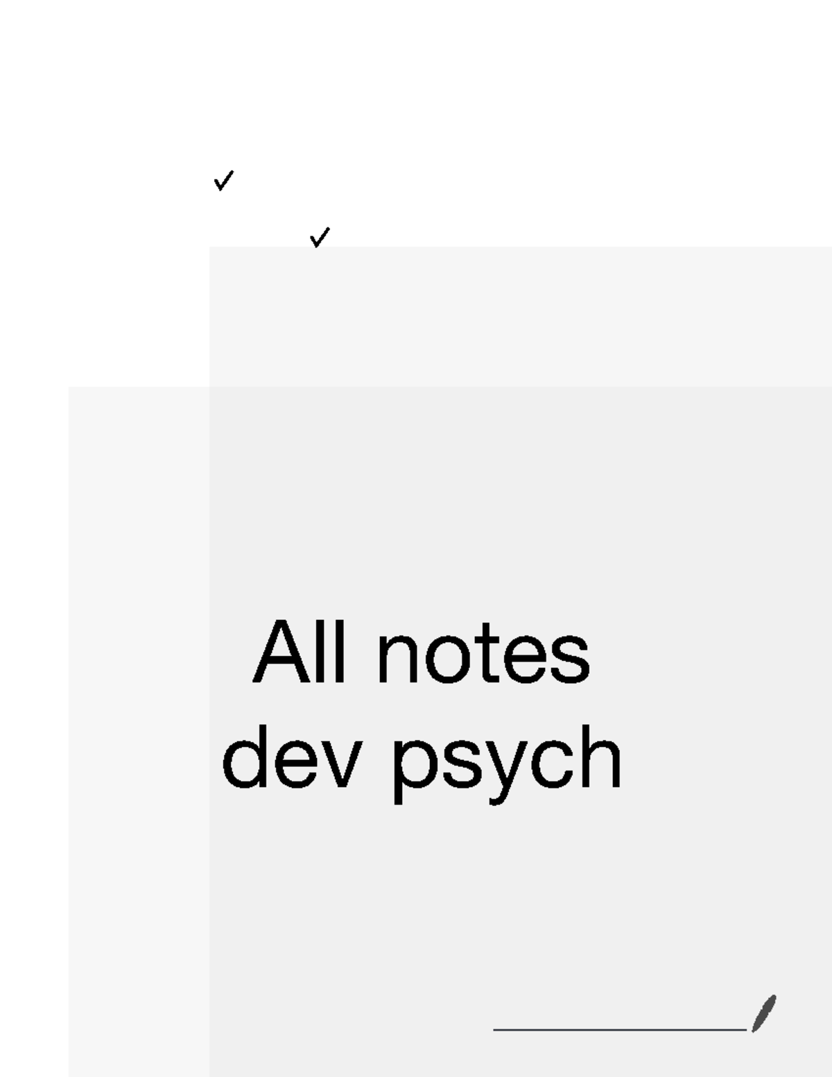 All notes. dev psych - DEV. PSYCOLOGY - All notes dev psych Infancy: 0 ...
