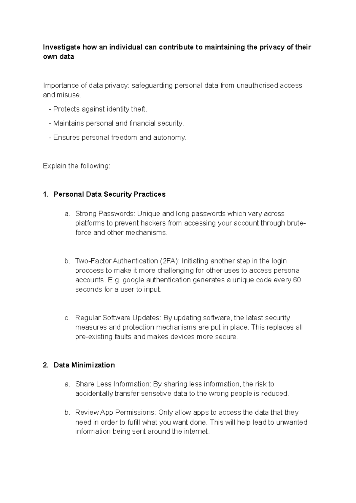 Lesson 3 - ewbf - Investigate how an individual can contribute to ...
