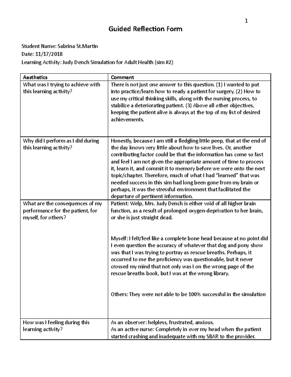 Guided+Reflection+Form - (1) I wanted to put into how to ready a ...