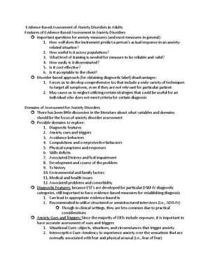 Depression Assessment and Formulation Notes - Behavioral Case ...
