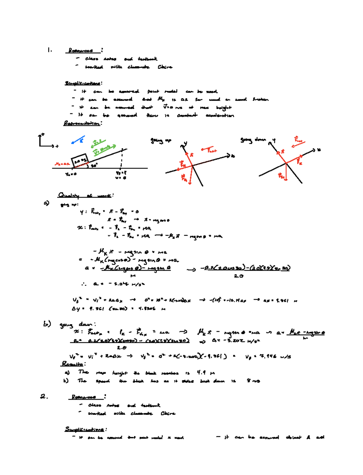 Homework #5 - practice problems with diagrams - PHY 200 - Studocu