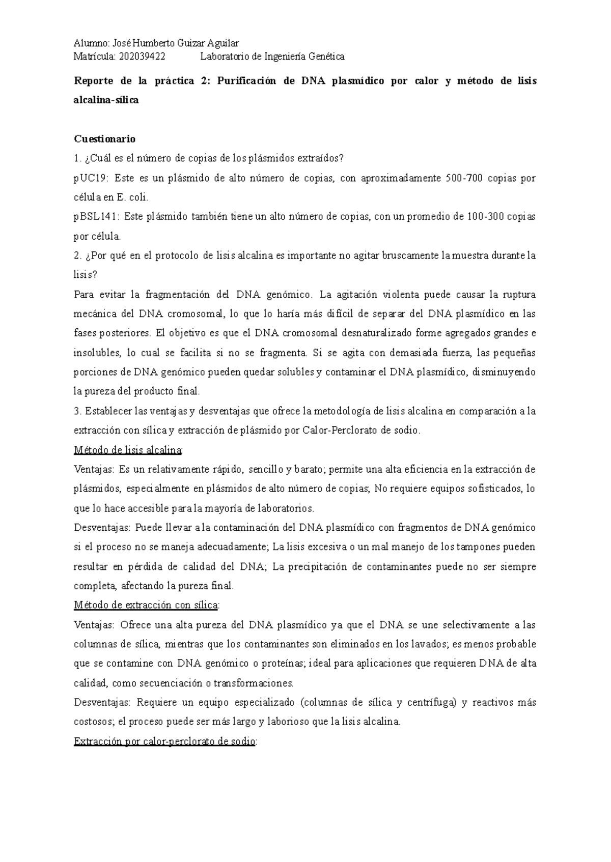Reporte 2 - José Guizar - Cuestionario de la práctica - Alumno: José ...