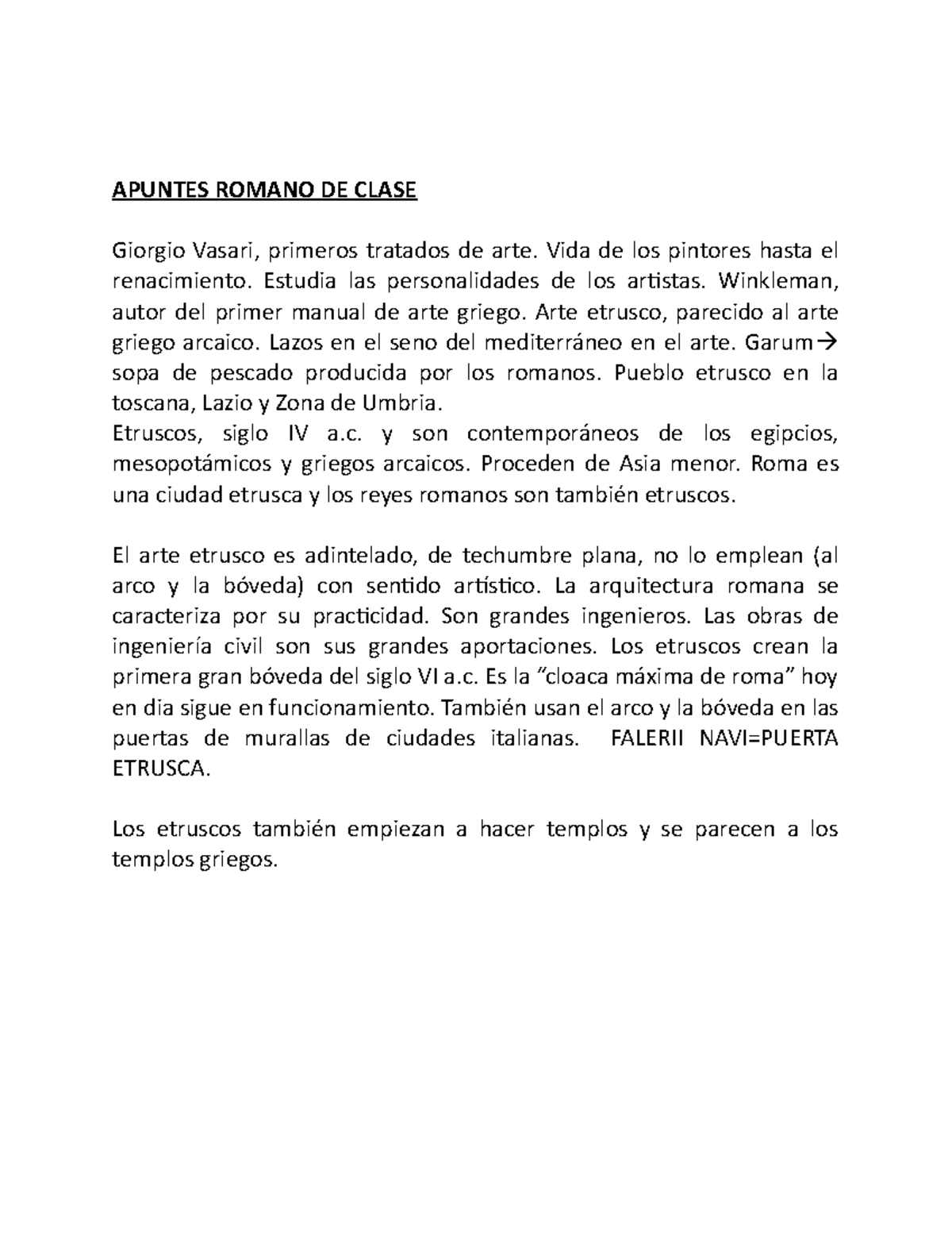 Apuntes Arte Romano 2 - Notes in class - APUNTES ROMANO DE CLASE ...
