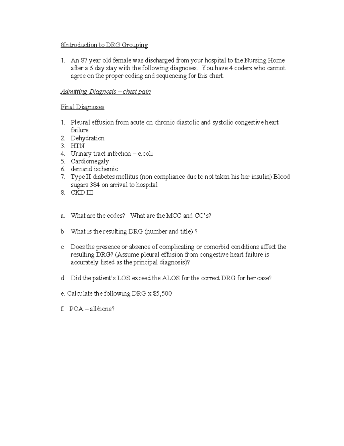 DRGLab - How would you code this on 3M coder? - 8Introduction to DRG ...