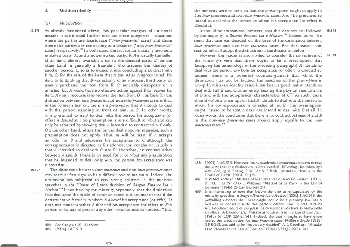 Mistake - Identity (pg 626 - 635) - , , ,., ..__,.,.,u, VJ vv, ,.,.,,., · v • !!,WJJVIO., 3 ...