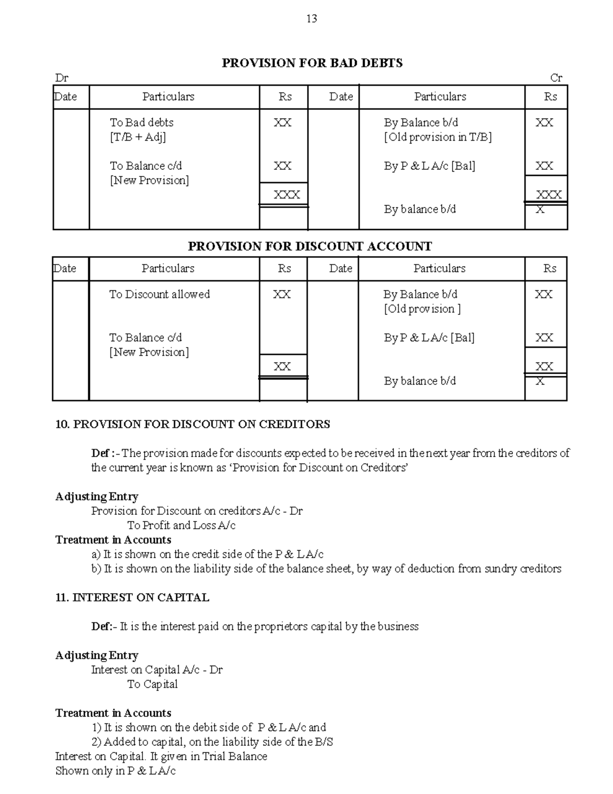 13,14 Pages - its about provision for bod debt - PROVISION FOR BAD ...
