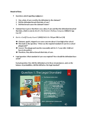 Duty of Care The Caparo Test (Law Notes) - Law Notes # 08/10/ Tort ...