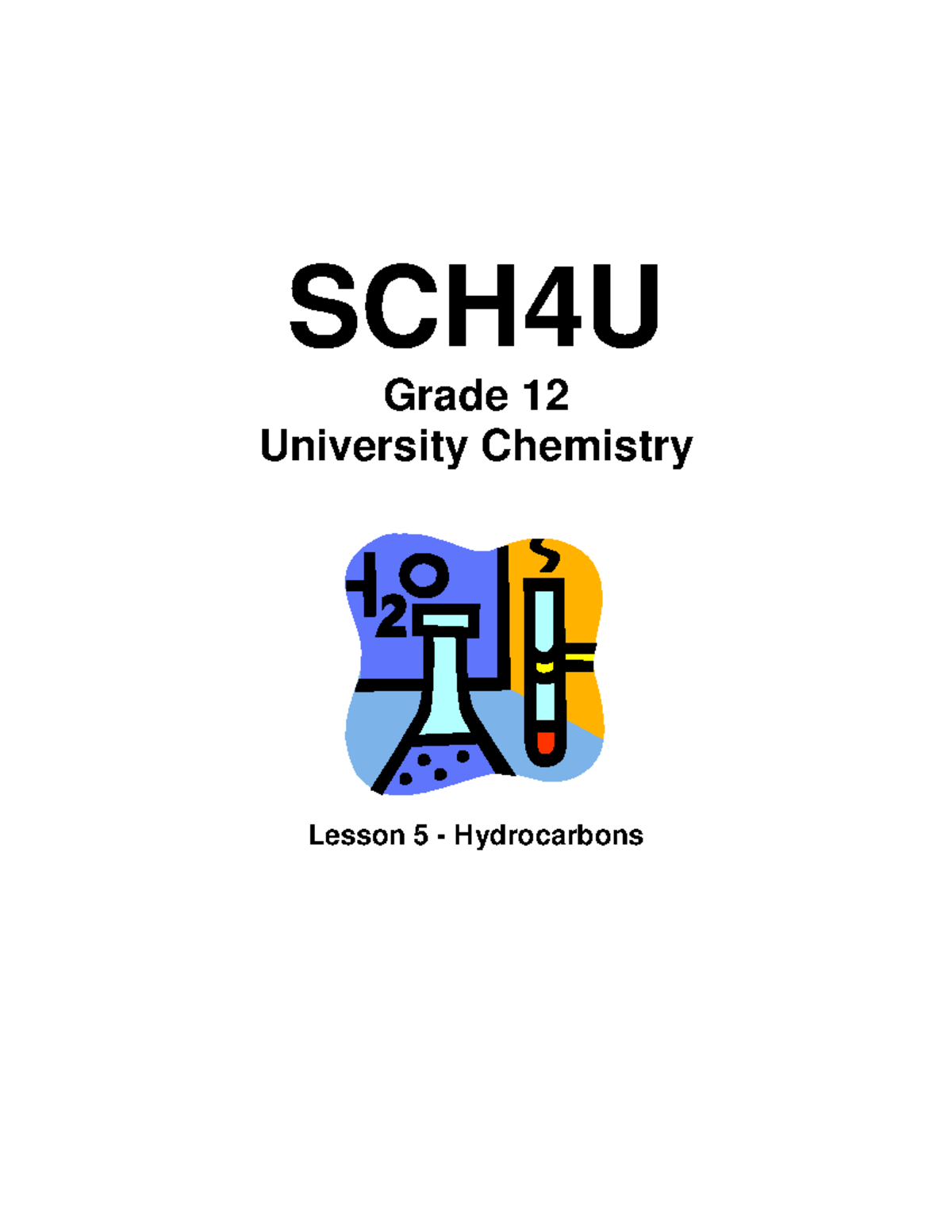 SCH4U - Unit 2 - Version C - SCH4U Grade 12 University Chemistry Lesson ...