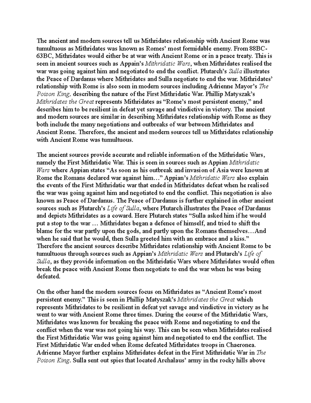 Anissa Maarabani - Task 1 Essay (Smith) - The ancient and modern ...