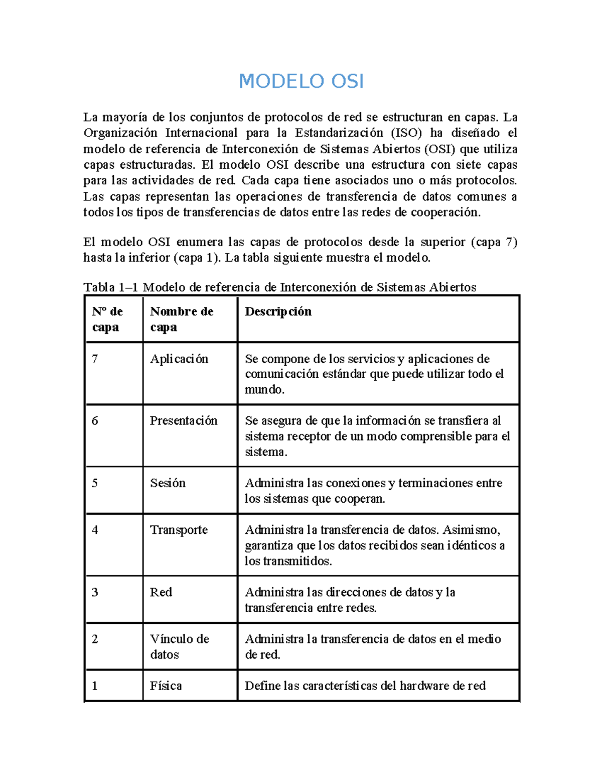 Modelo OSI - MODELO OSI La mayoría de los conjuntos de protocolos de ...