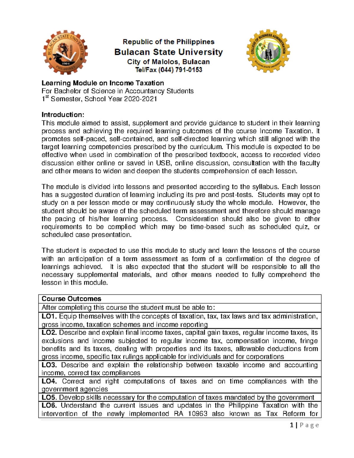 Inbound 6452607506736609592 - Learning Module on Income Taxation For ...