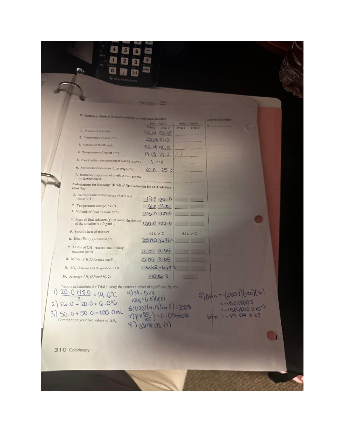 Calorimetry Lab - CHEM 005 - Studocu