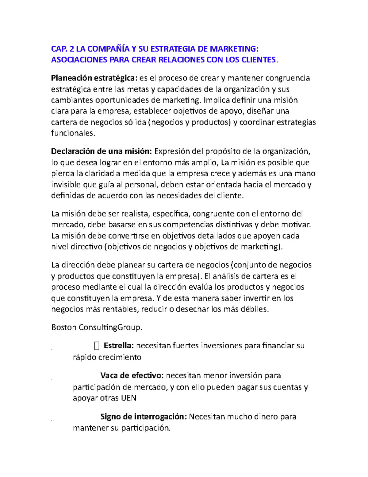 CAP 2 kolter - Warning: TT: more functions defined than expected CAP. 2 LA COMPAÑÍA Y SU ...