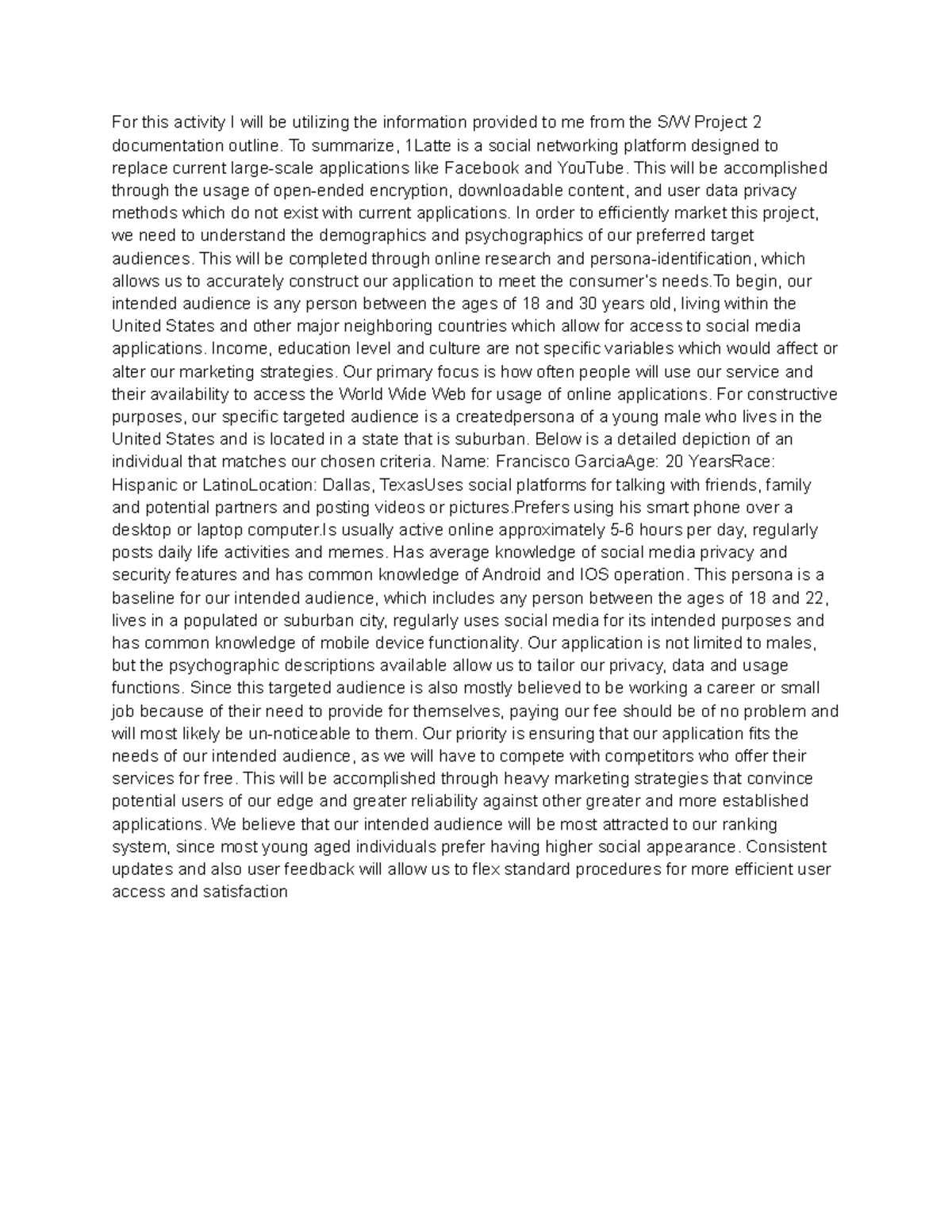 IT 226 Acticty 2 - COPIED - For this activity I will be utilizing the ...