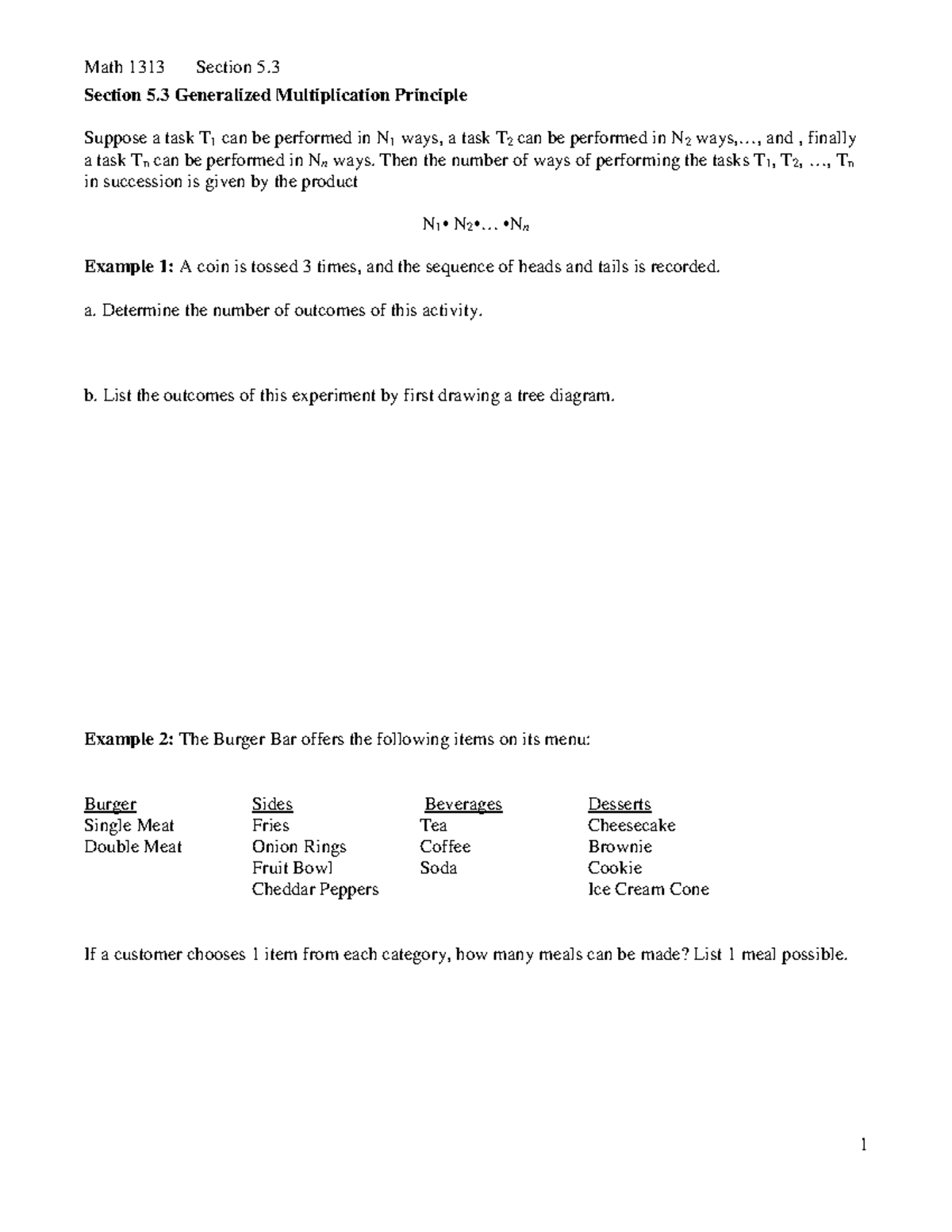 Sec 5 - Finite Math with Applications at The University Of Houston, Completed Assignments - Math ...