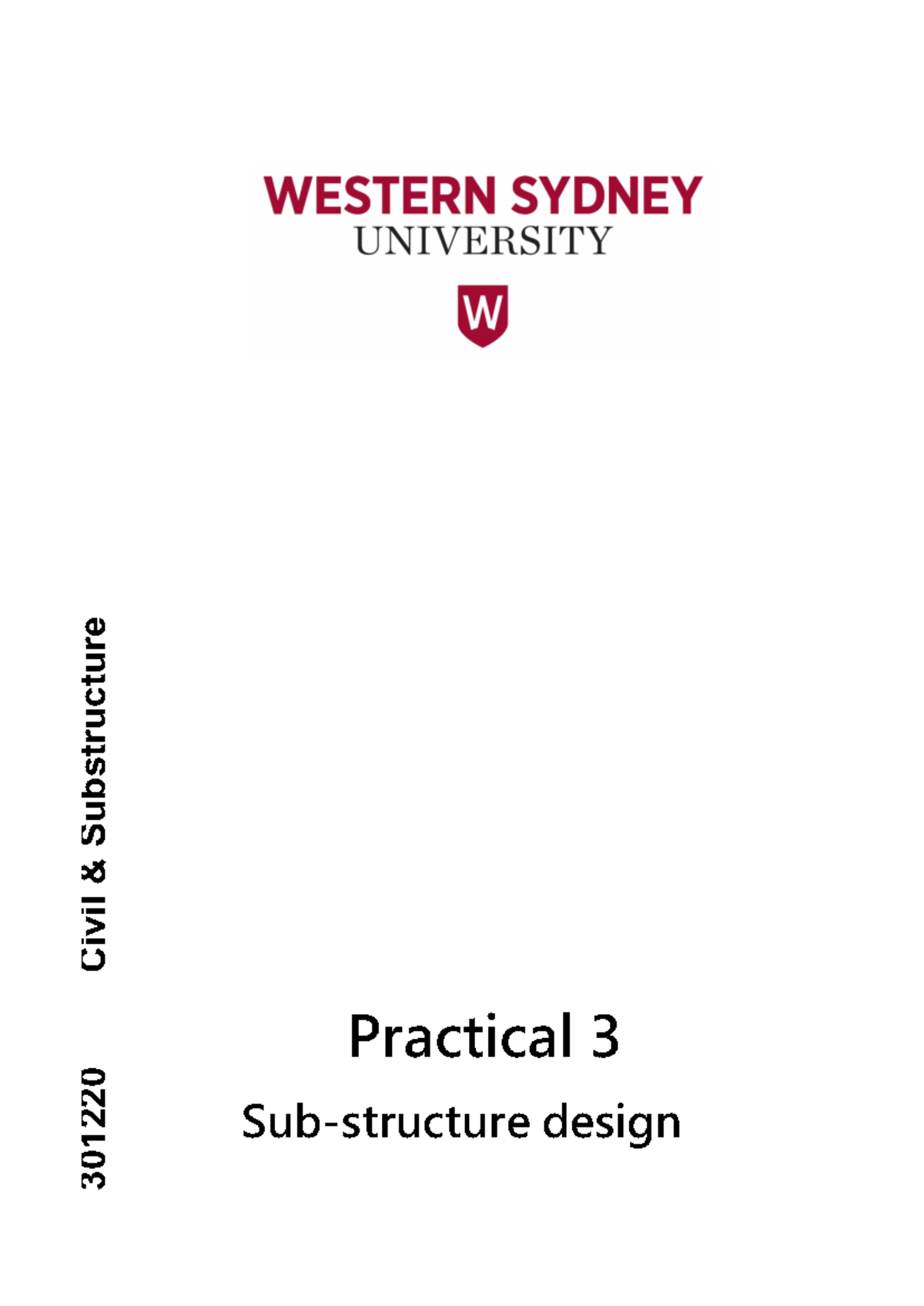 Practical Three(3) - Practical 3 Sub-structure design 30 1220 Civil & Substructure In Practical ...