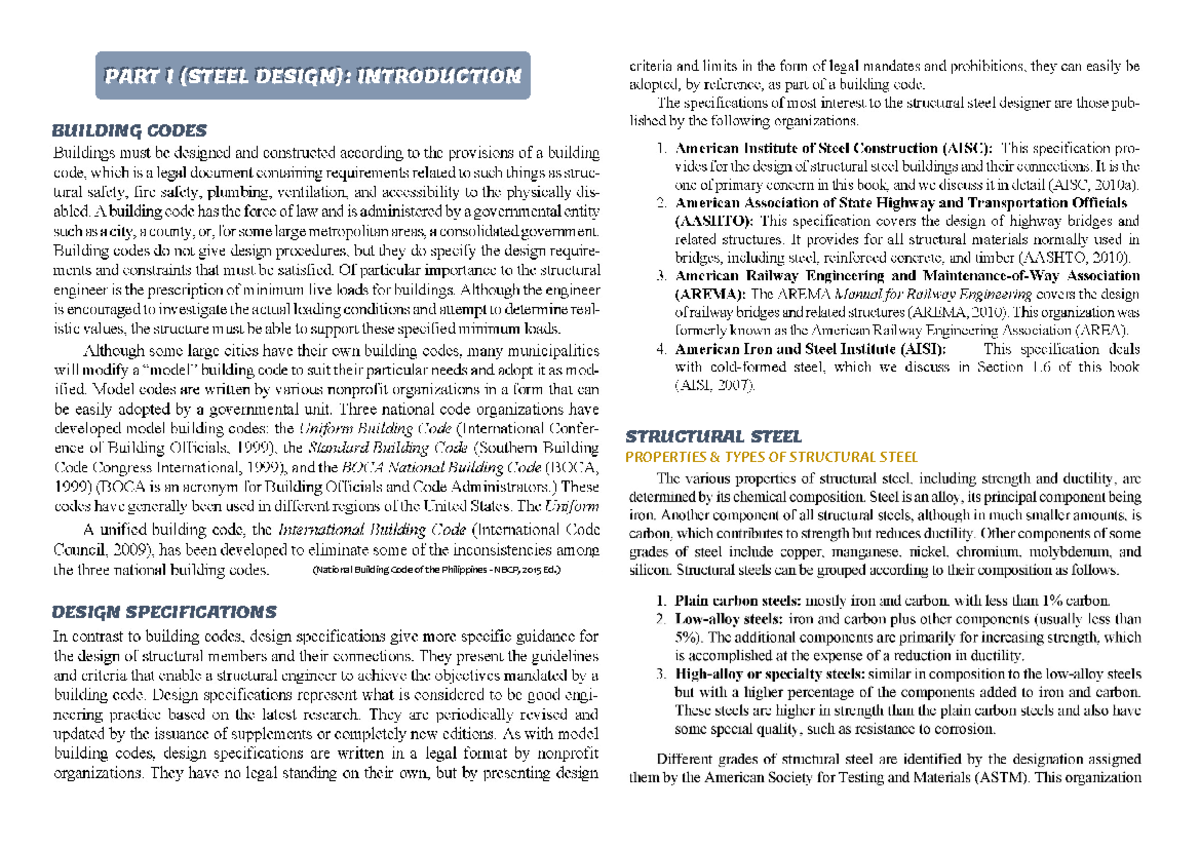 Structural Steel Design (Introduction-Design Philosophies) - BUILDING ...