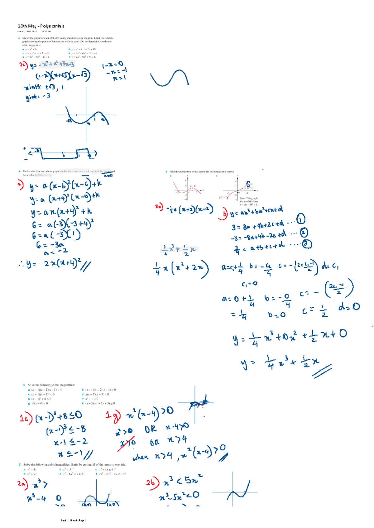 Random Polynomials working out - 10th May - Polynomials Friday, 3 May ...