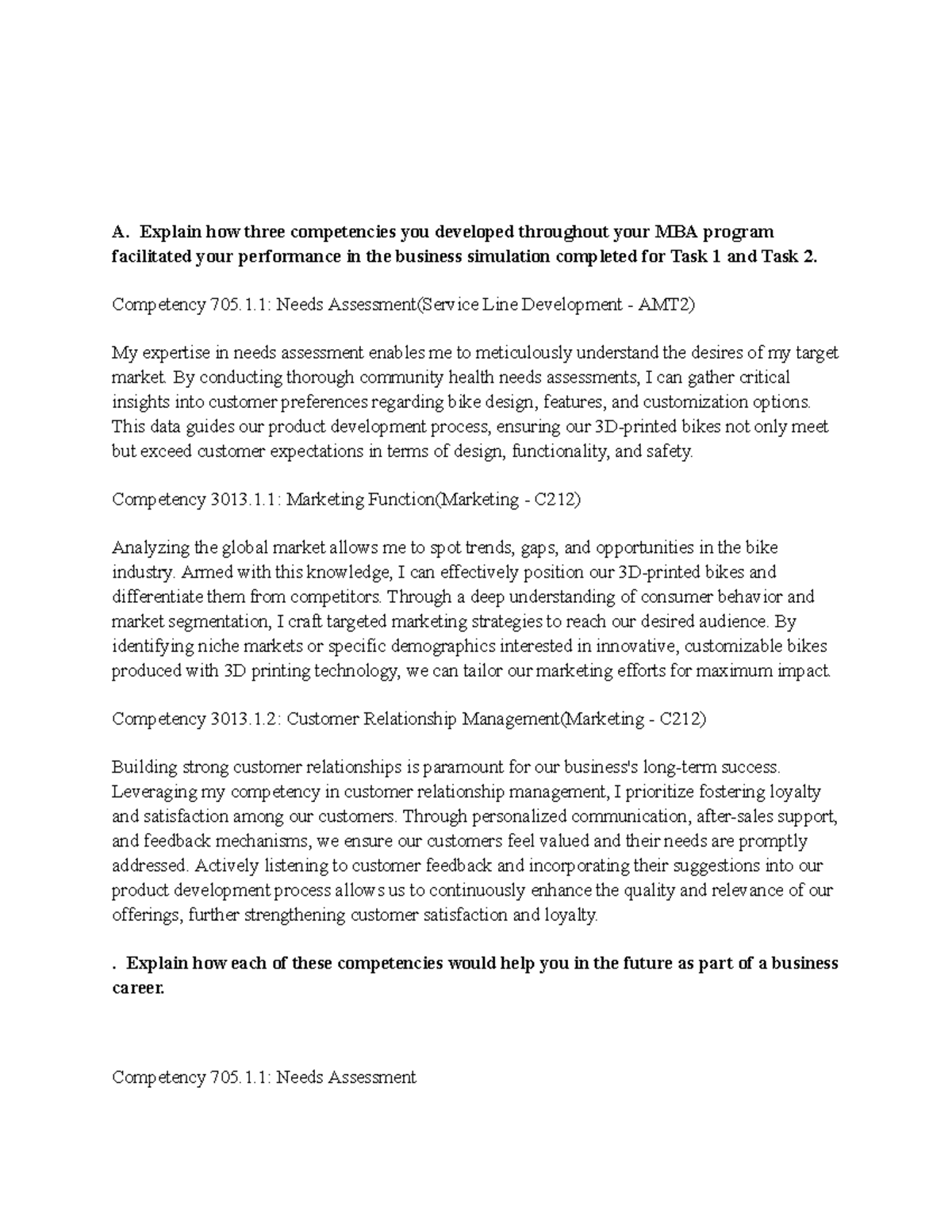 KAM2 — KAM2 TASK 3 Career Management - A. Explain how three ...