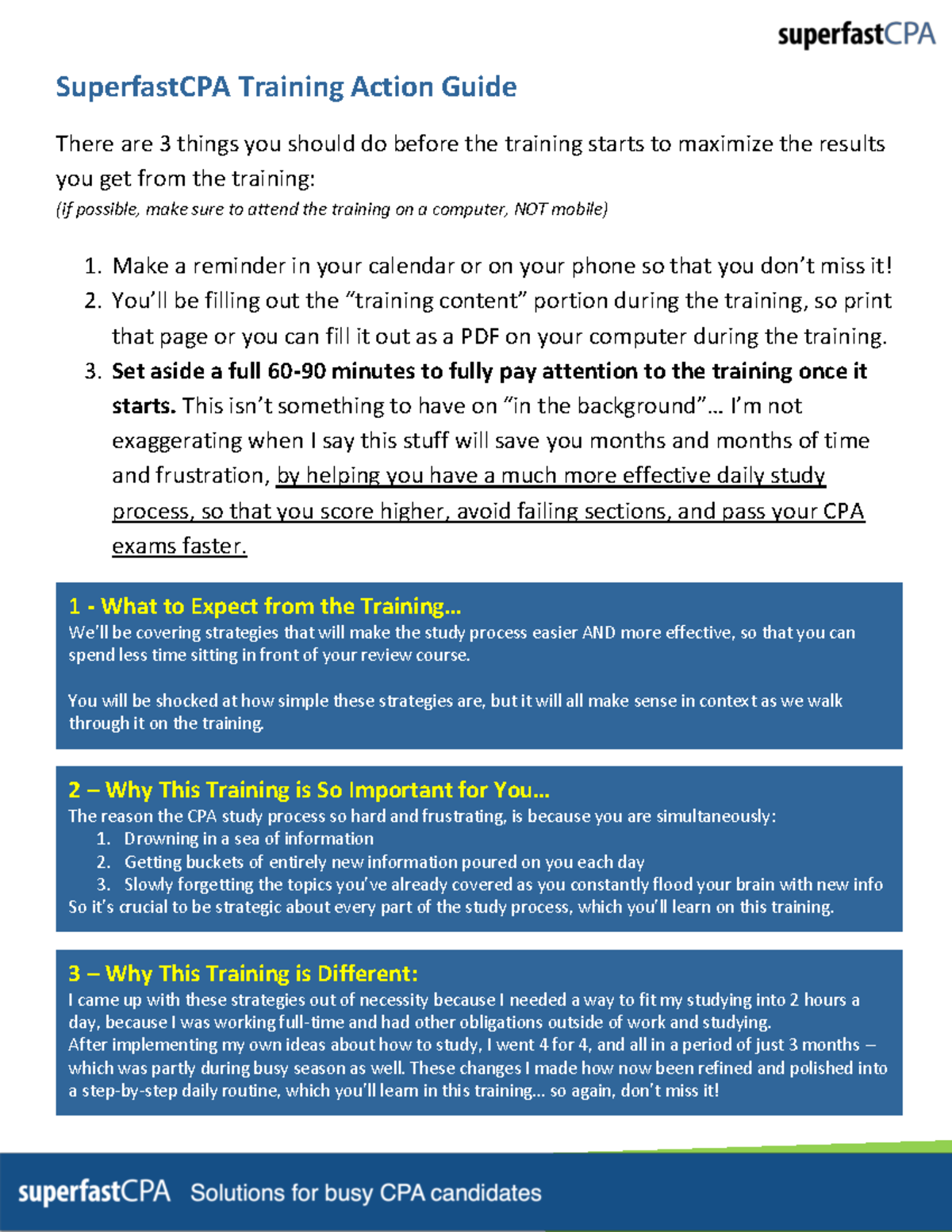 CPA Audit Course Elementary Note - SuperfastCPA Training Action Guide ...