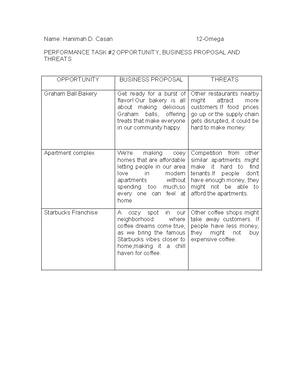 Performance TASK 1 - PERFORMANCE TASK 1: Realizing what Teaching ...