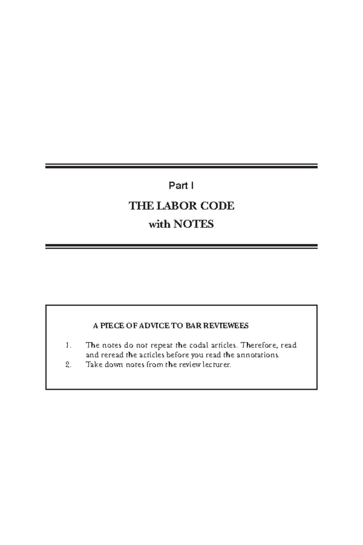 Pdf-everyonex 27s-labor-code-azucena compress - 1 Part I THE LABOR CODE ...