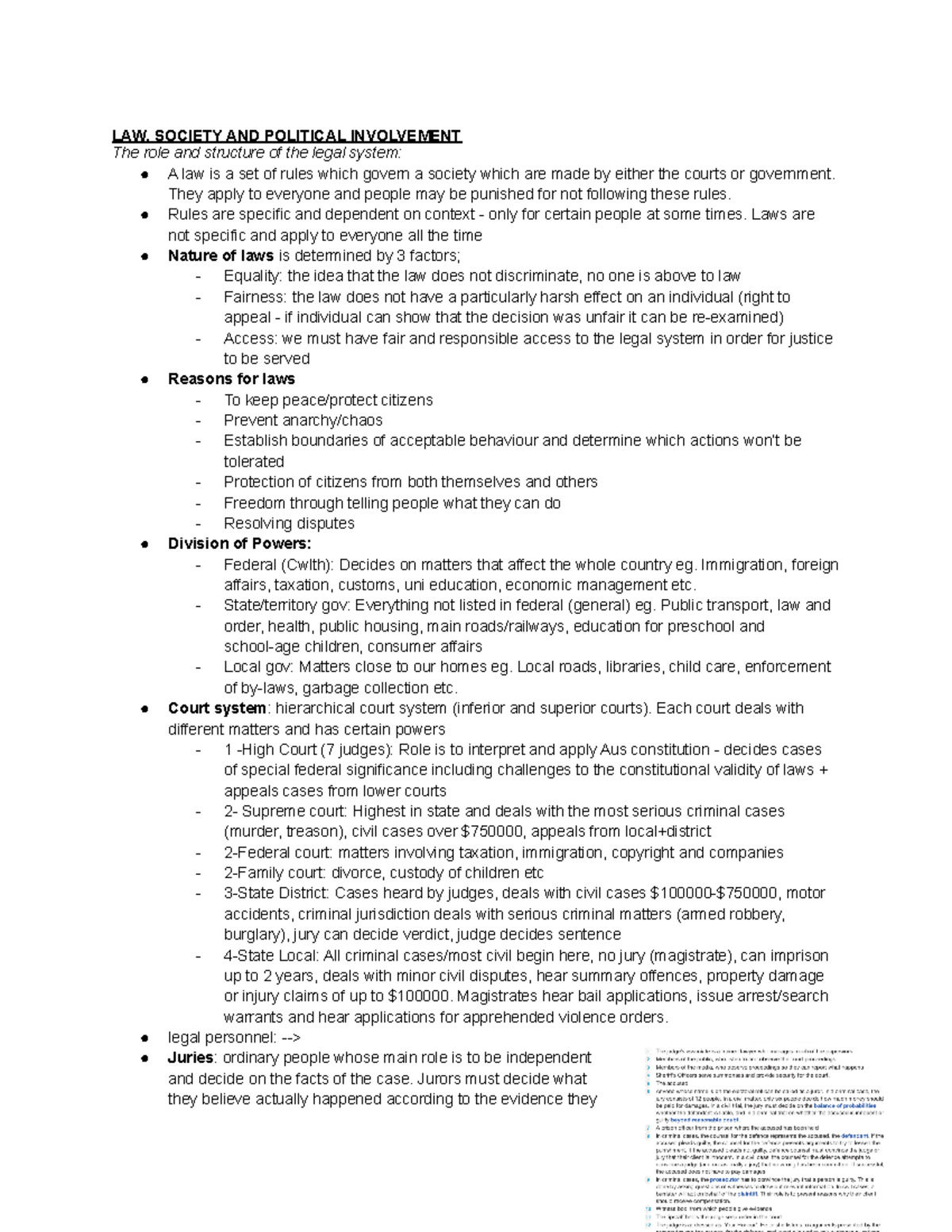 Copy of Commerce yearly notes - LAW, SOCIETY AND POLITICAL INVOLVEMENT ...
