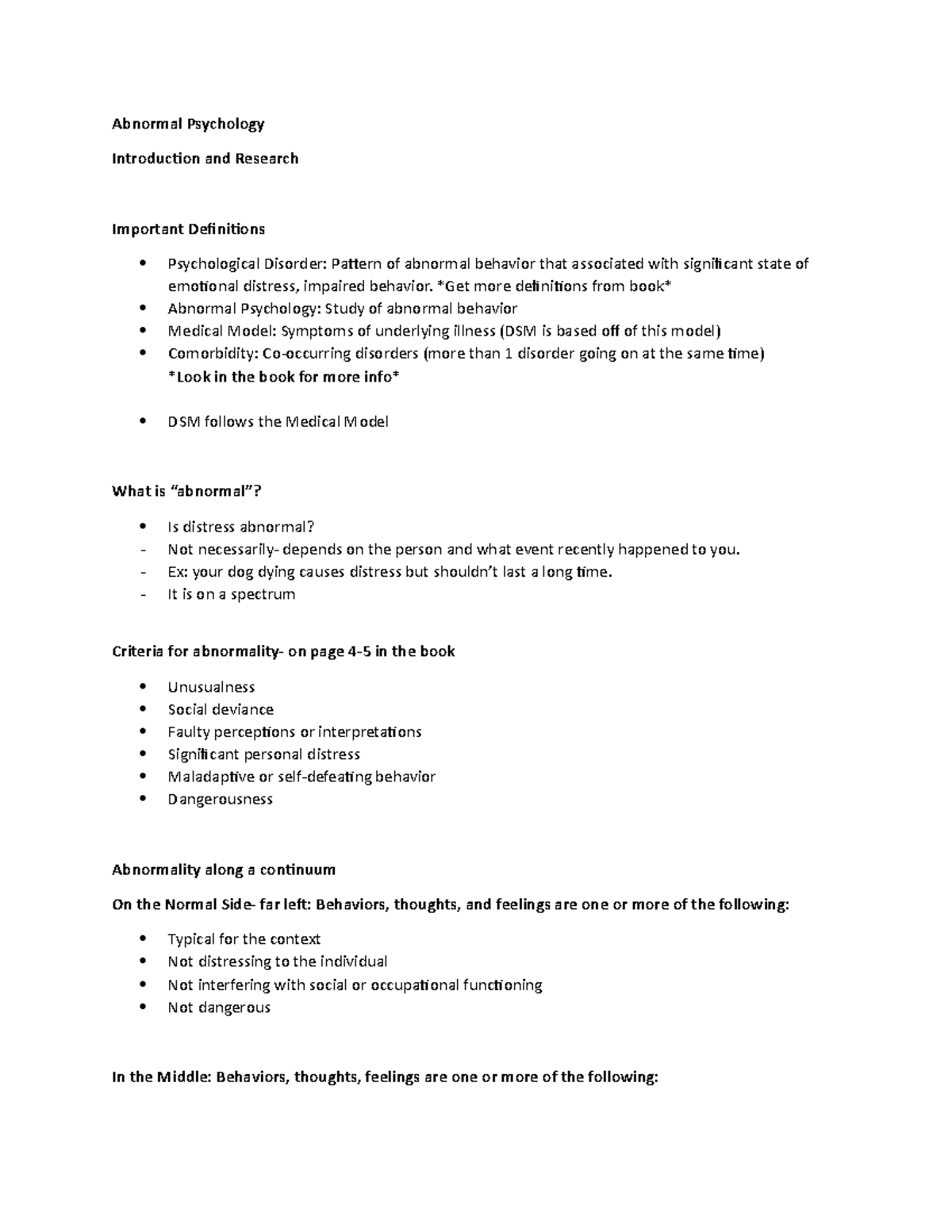 Psychology of Abnormal Behavior - Abnormal Psychology Introduction and ...