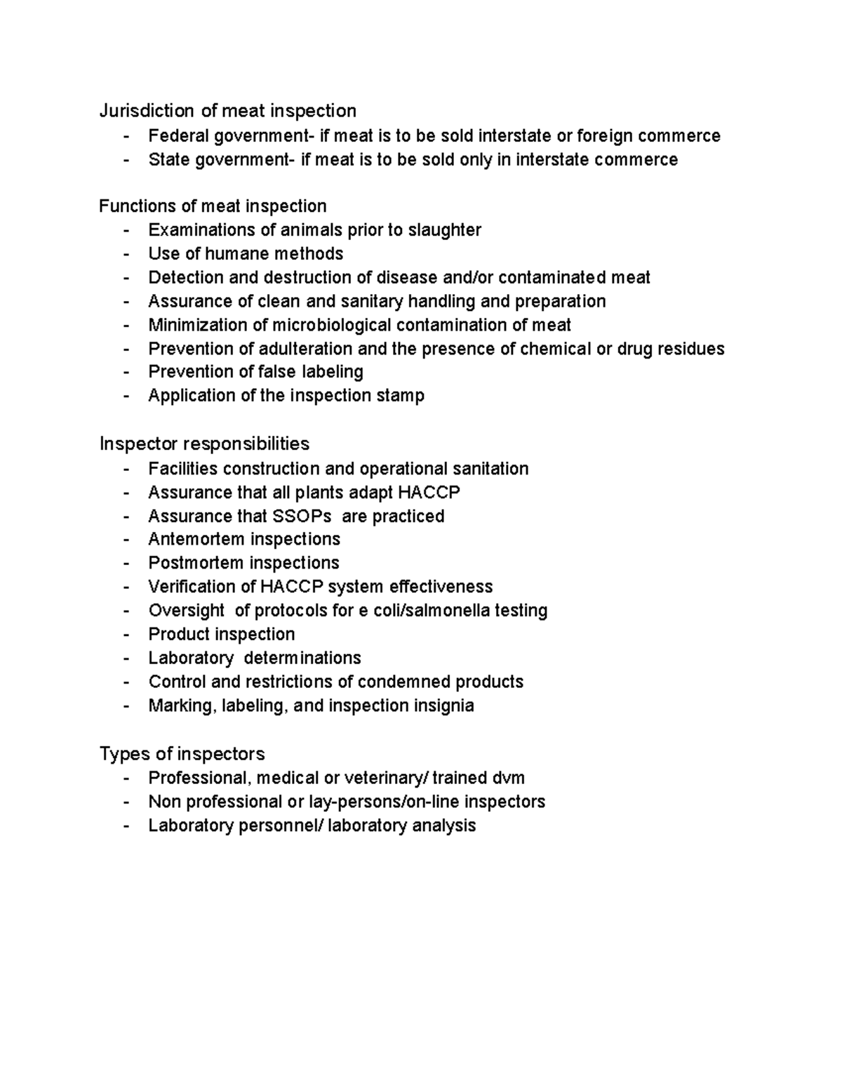 Meat Science 5 Jurisdiction Of Meat Inspection Federal Government meat-science-5-jurisdiction-of-meat-inspection-federal-government