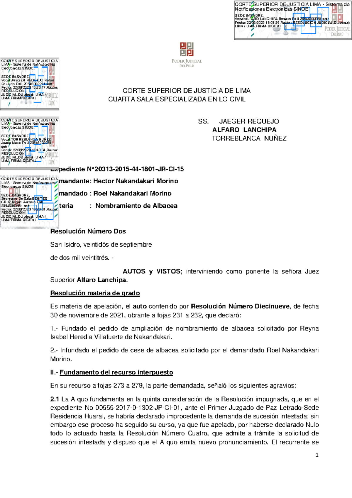 Anexo 1-H - vdvdv - CORTE SUPERIOR DE JUSTICIA DE LIMA CUARTA SALA ...