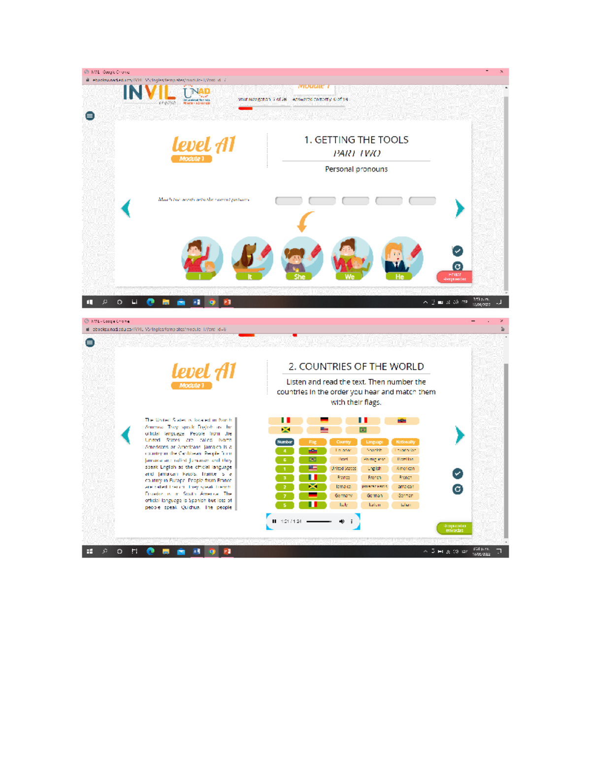 Ingles paula modulo 1 - Ingles A2 - Studocu