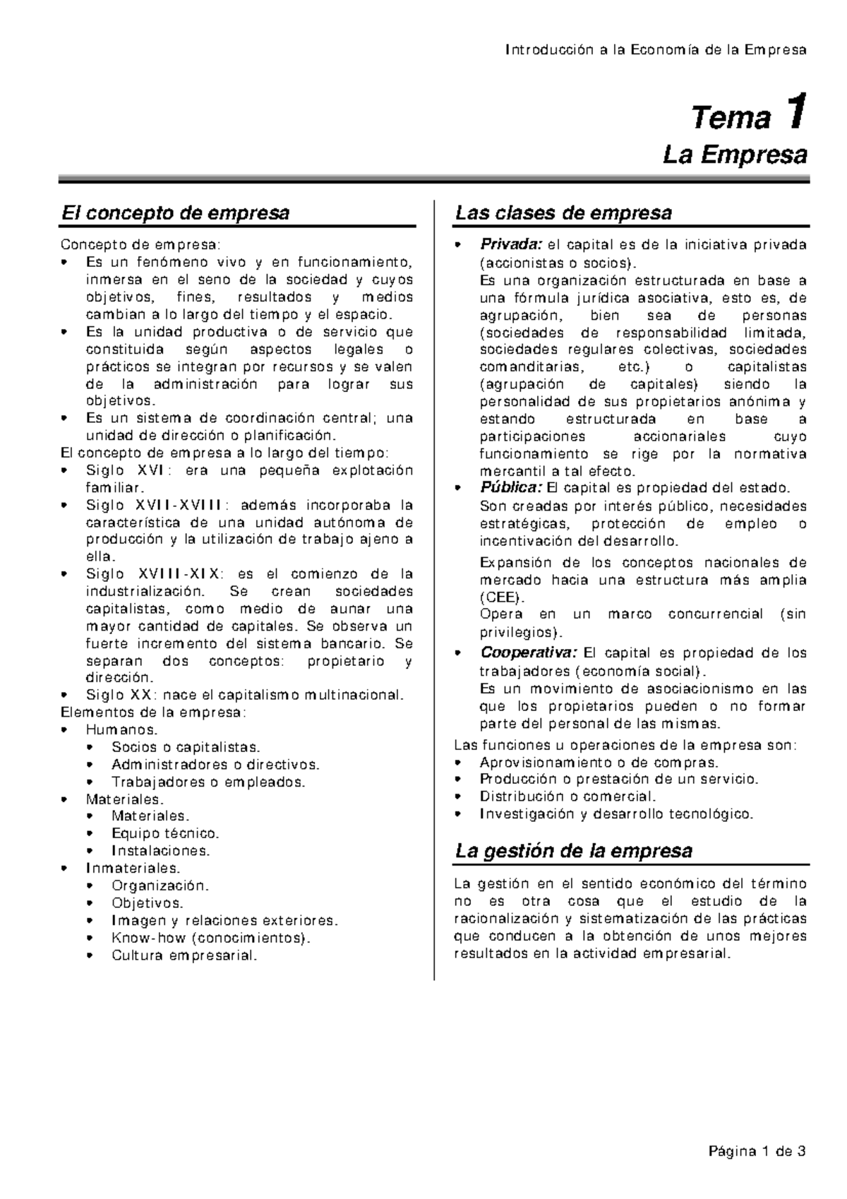 Resumenes Unidos pequeños - I nt r oducción a la Econom ía de la Em pr ...