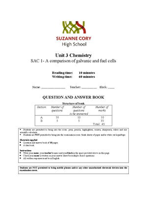 VCE Business Management Unit 3 AOS 2 Practice SAC Art of Smart ...