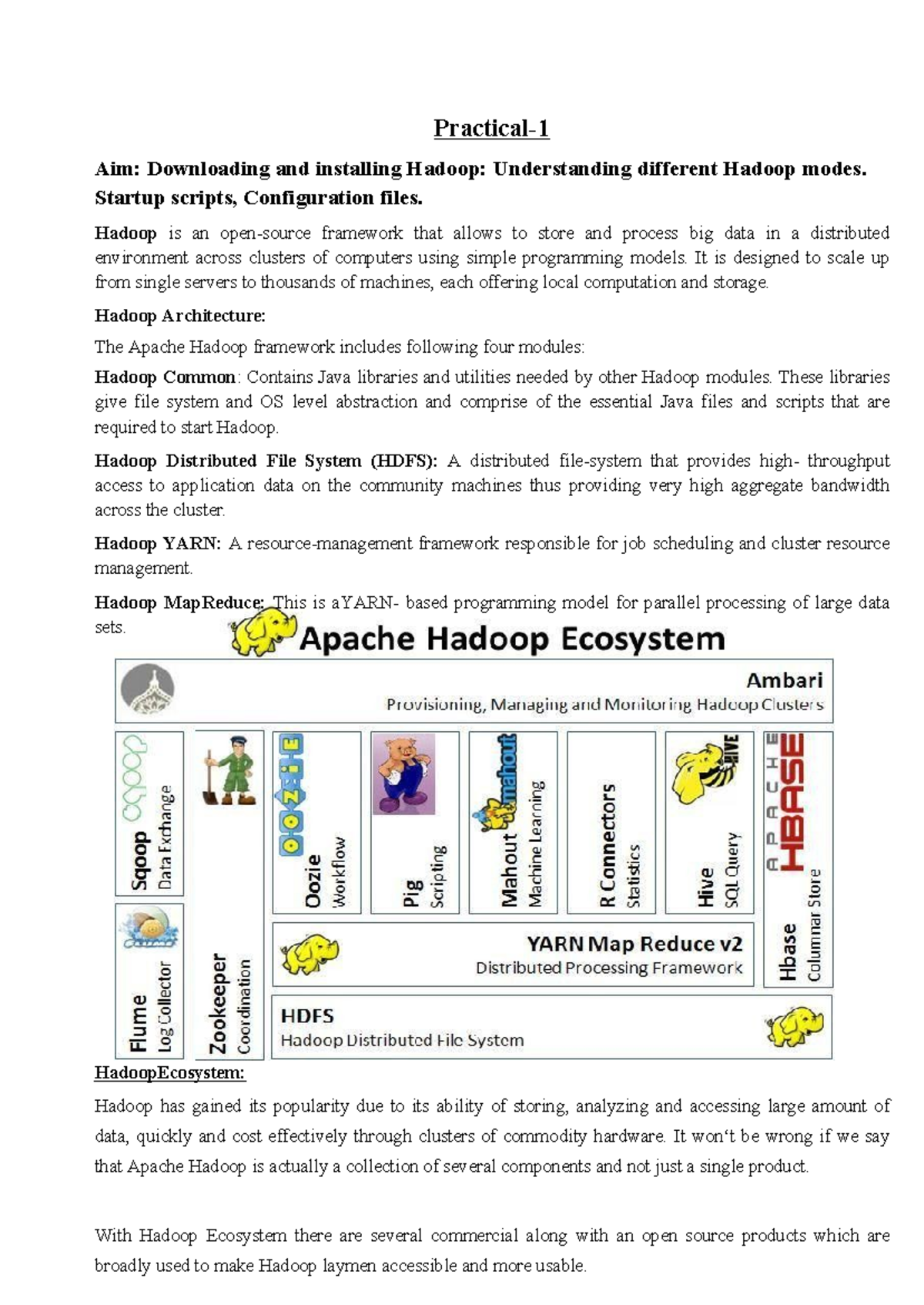 Big Data File - practical file - Practical- Aim: Downloading and ...