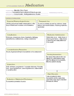 Medication blank 1 - clinical 3 - ACTIVE LEARNING TEMPLATES Medication ...